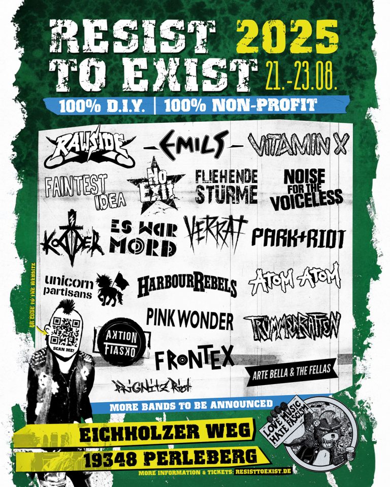 Resist To Exist Line Up 2025